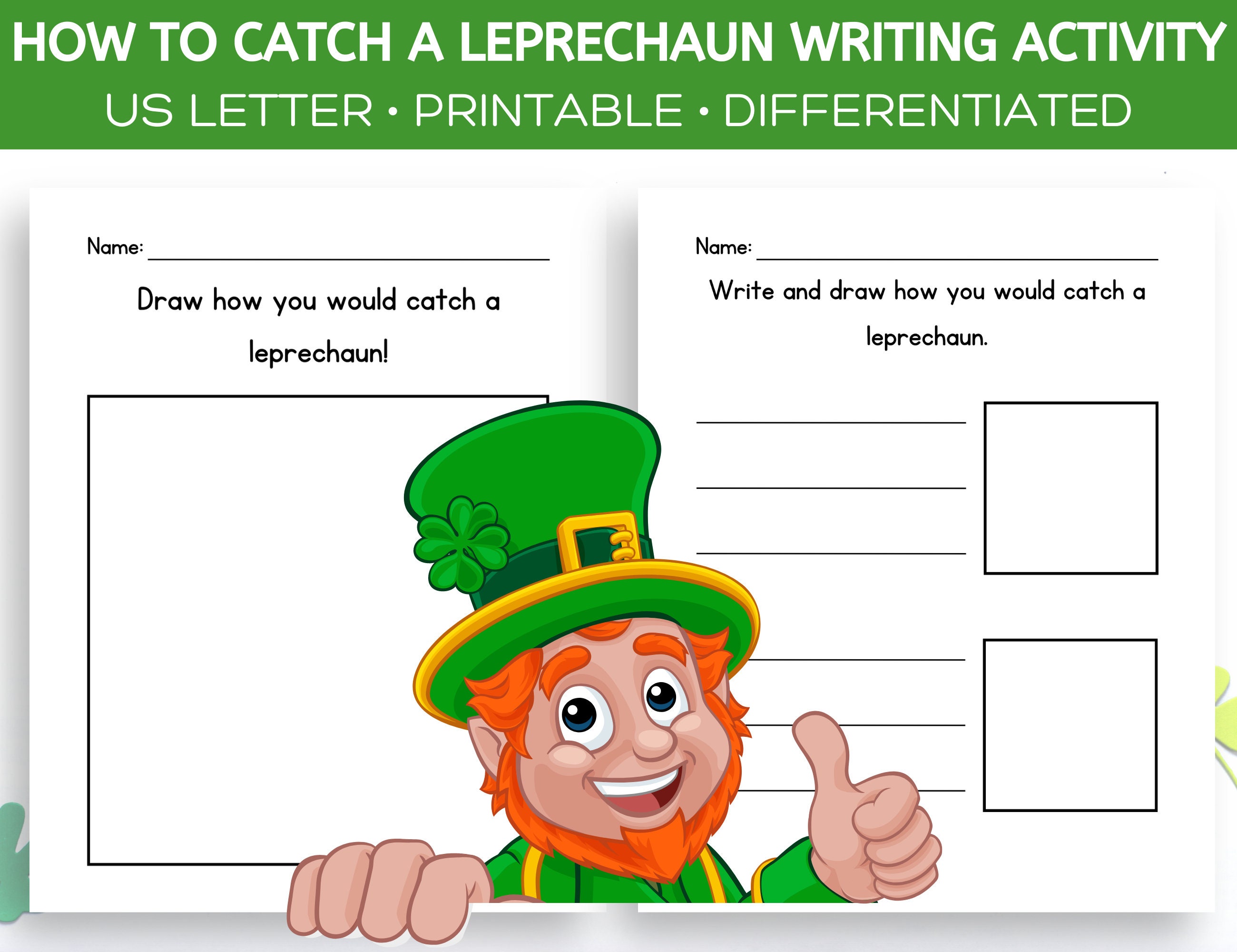 St. Patrick's Day Printable Worksheet, St. Paddy's Day Kids Worksheet ...