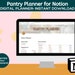 Notion Pantry Template, Pantry Inventory Notion, Notion Kitchen ...