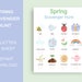 Spring Scavenger Hunt Printable, Spring Game for Kids, Spring Game for ...