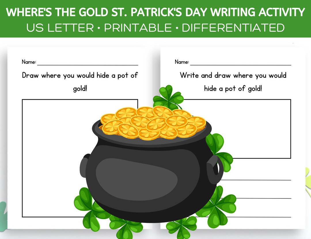 Where's the Pot of Gold St. Patrick's Day Printable Worksheet, St ...