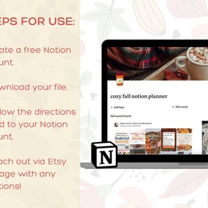 Fall Notion Planner, Autumn Notion Template, Notion Templates, Fall ...