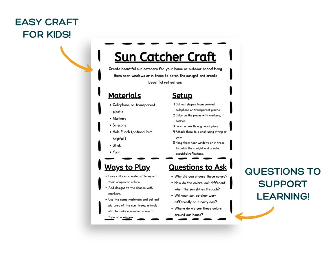 Summer Solstice Sun Catcher Craft for Kids, Kids Summer Crafts, Summer ...