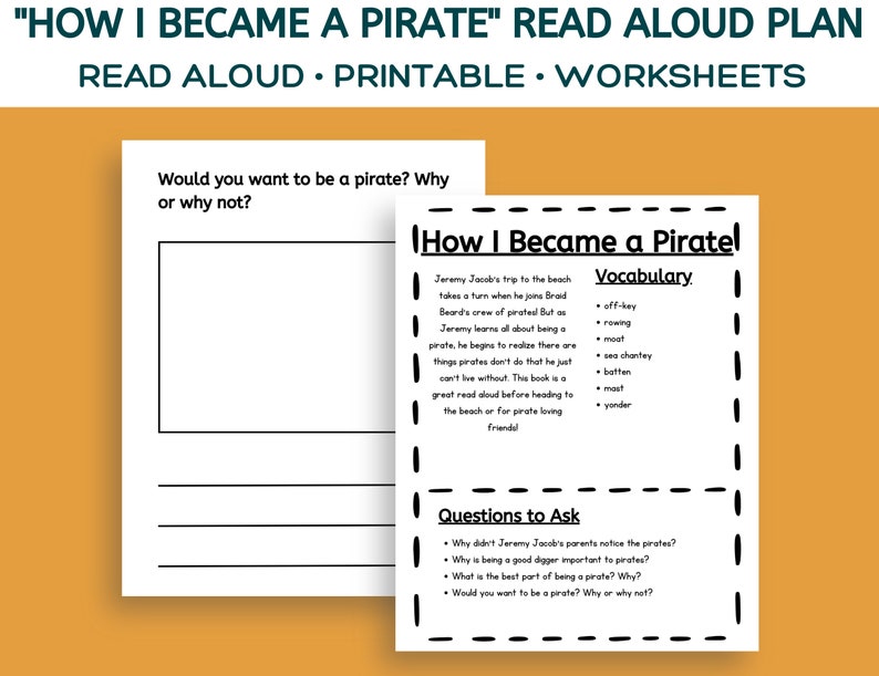 How I Became a Pirate Summer Lesson Plans, Summer Learning Pre K ...