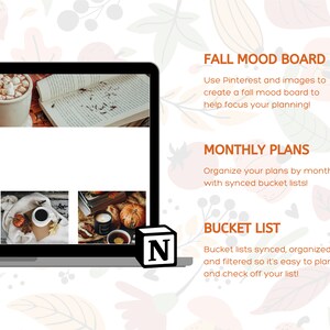 Fall Notion Planner, Autumn Notion Template, Notion Templates, Fall ...