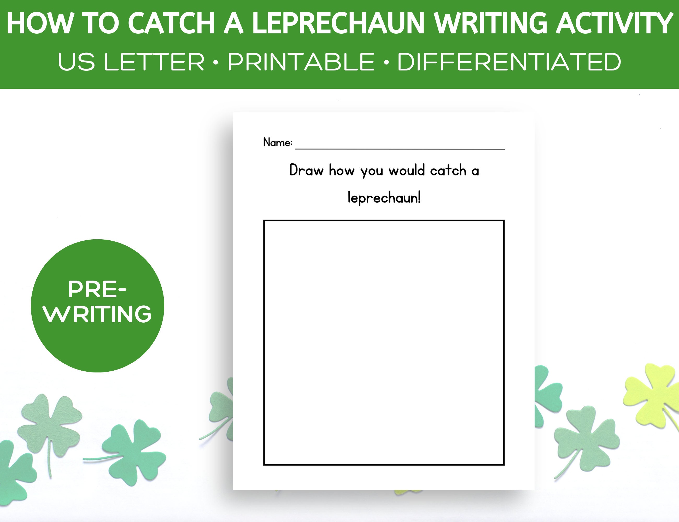 St. Patrick's Day Printable Worksheet, St. Paddy's Day Kids Worksheet ...
