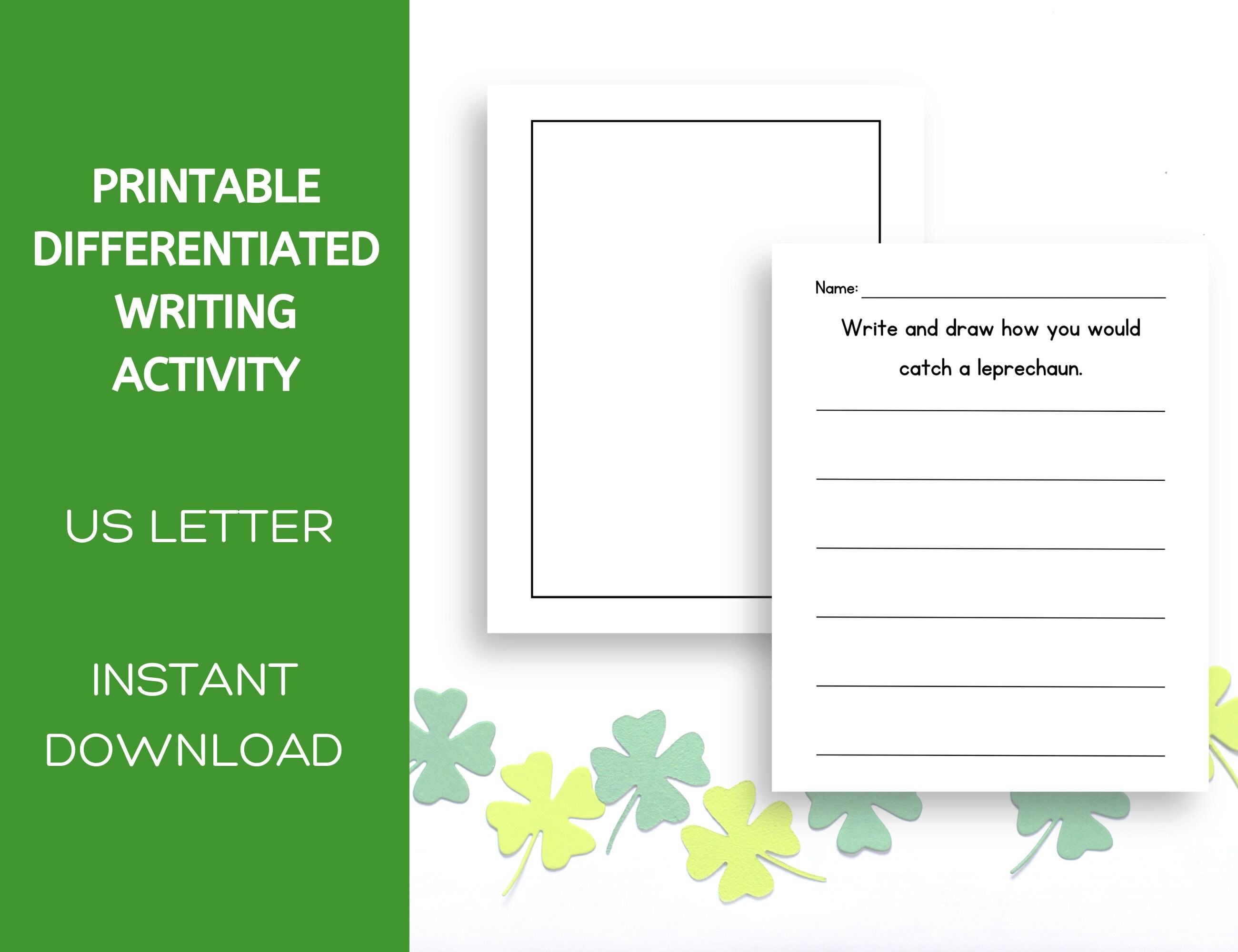 St. Patrick's Day Printable Worksheet, St. Paddy's Day Kids Worksheet ...