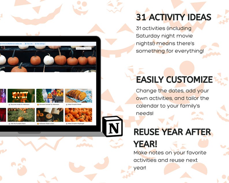 Halloween Activity Calendar, Kids Fall Bucket List, Halloween Bucket ...