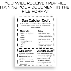 Summer Solstice Sun Catcher Craft for Kids, Kids Summer Crafts, Summer ...