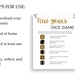 New Years Eve Dice Game-a New Years Eve Game Printable Party Game - Etsy