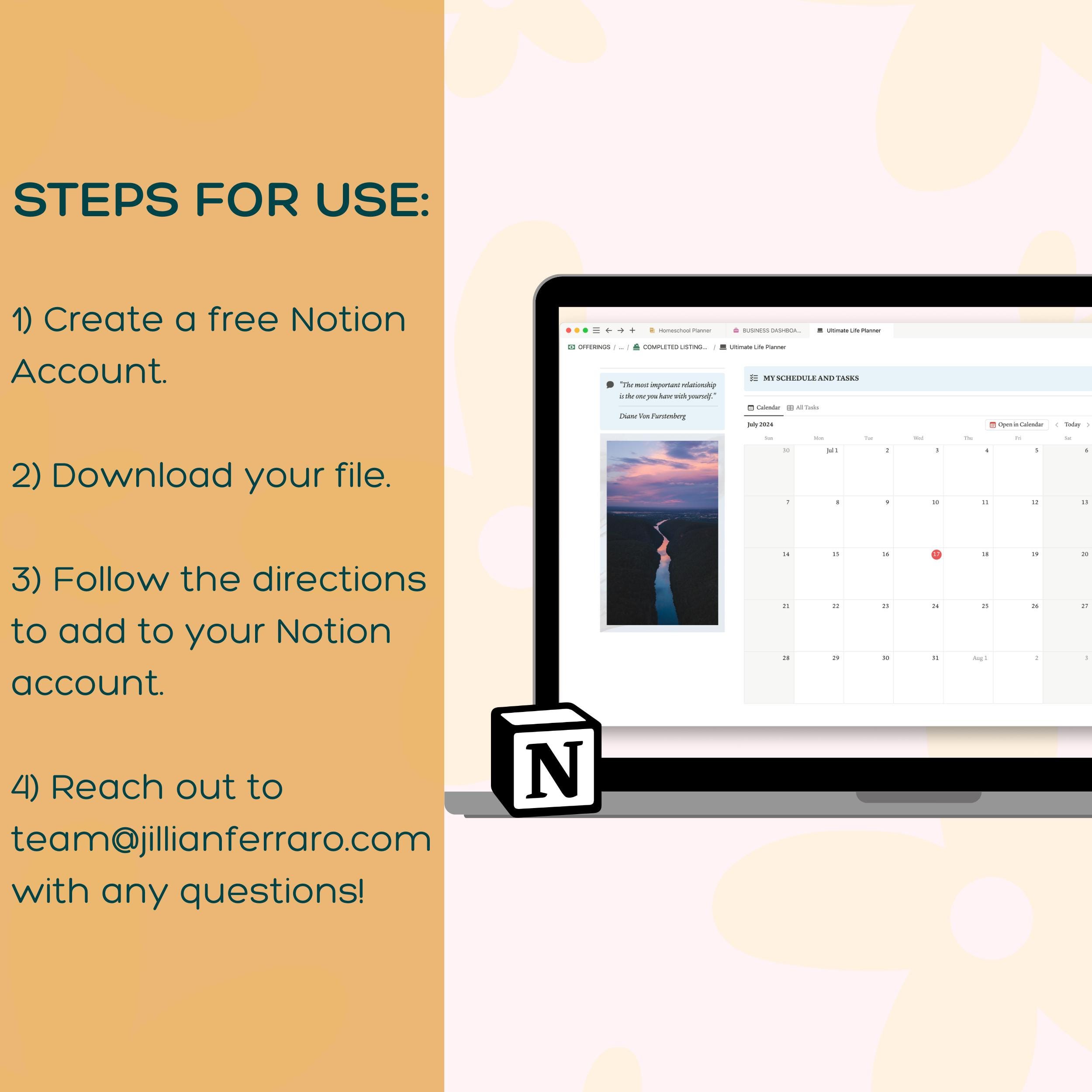 The Ultimate Notion Life Planner, Notion Life Dashboard, Notion Life ...