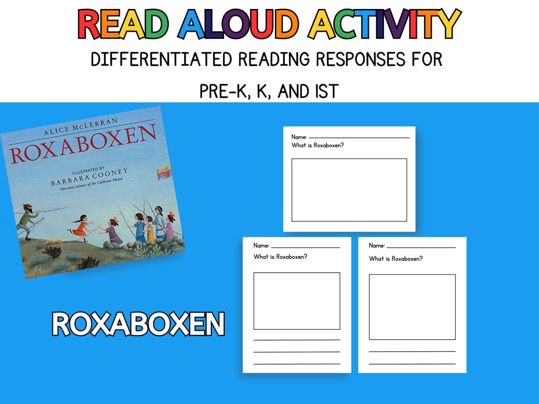 Roxaboxen Comprehension Worksheet, Summer Reading (PDF Printable) - Etsy