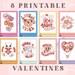 Printable Valentine Cards for Kids, Instant Download Valentine's Day ...