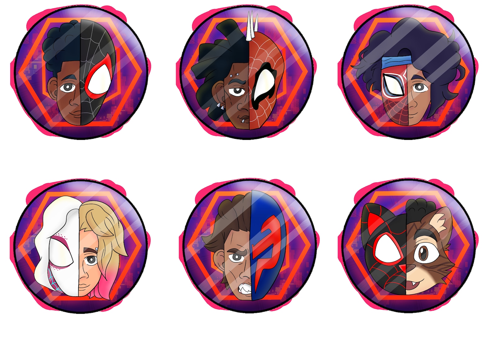 Spider-man | Across the Spider-verse | 2.25 Inch Pinback Buttons! - Etsy