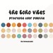 Boho Procreate Color Palette Procreate Swatches Instant - Etsy