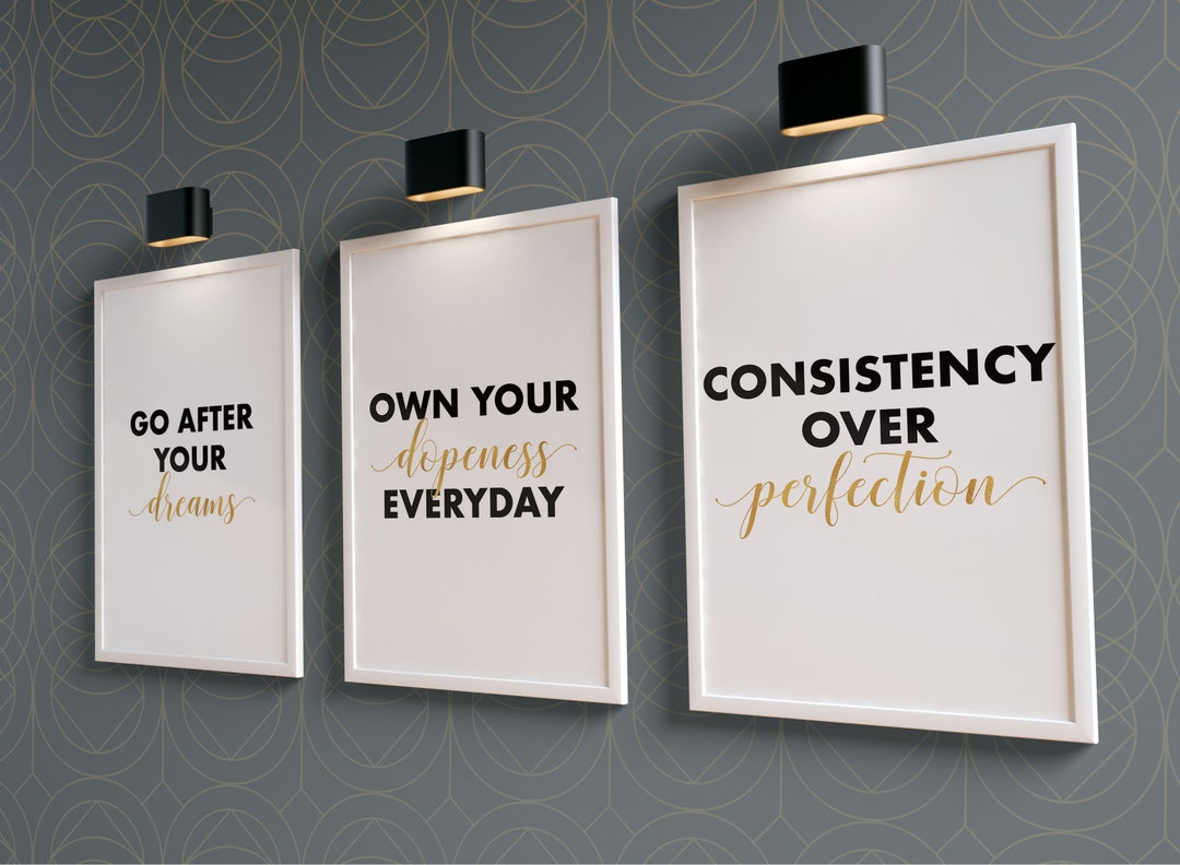 Inspirational Workplace Art, Motivational Office Wall Art, Modern Home Office Decor, Office Wall ...