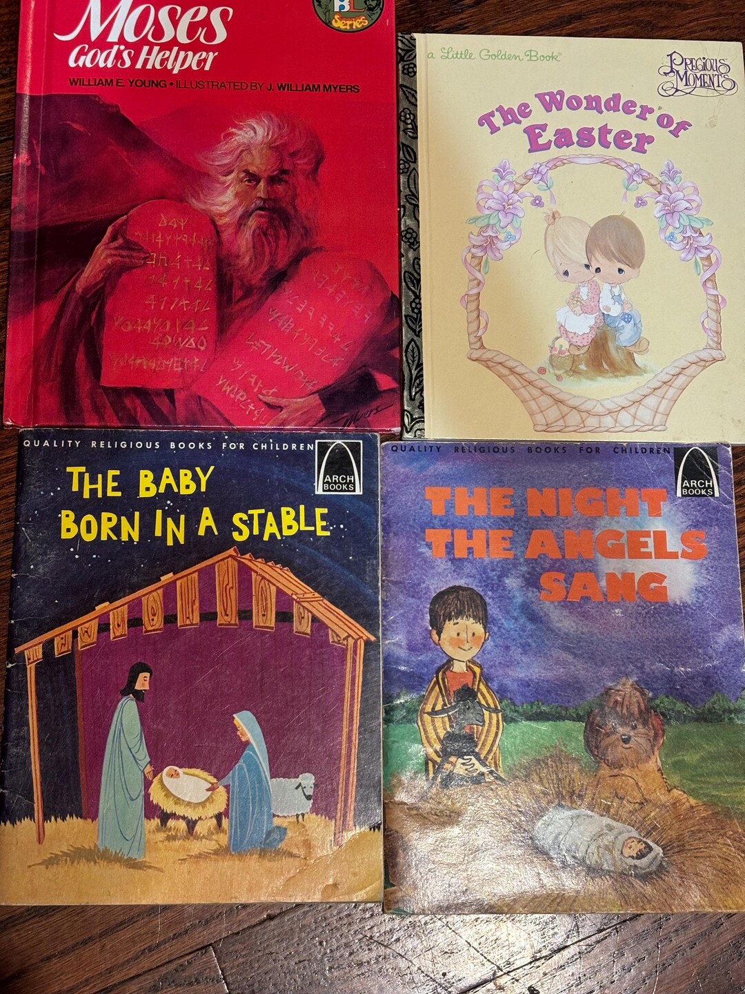 Vintage Christian Childrens Moses God's Helper and Three Other Titles ...