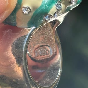 1990s Mermaid Princess Shell Statement Ring Size 8 Made by Princess ...