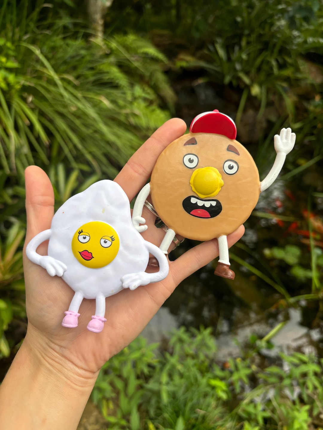 Denny's Grand Slam Vintage Toy Set Sunny Side Egg and Pancake Man 2PC ...