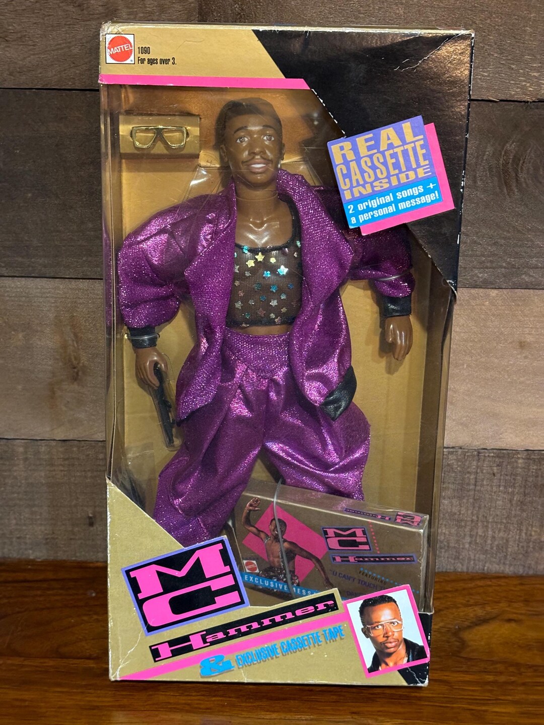 MC Hammer Action Figure Doll With Cassette Tape New in Box Vintage From ...