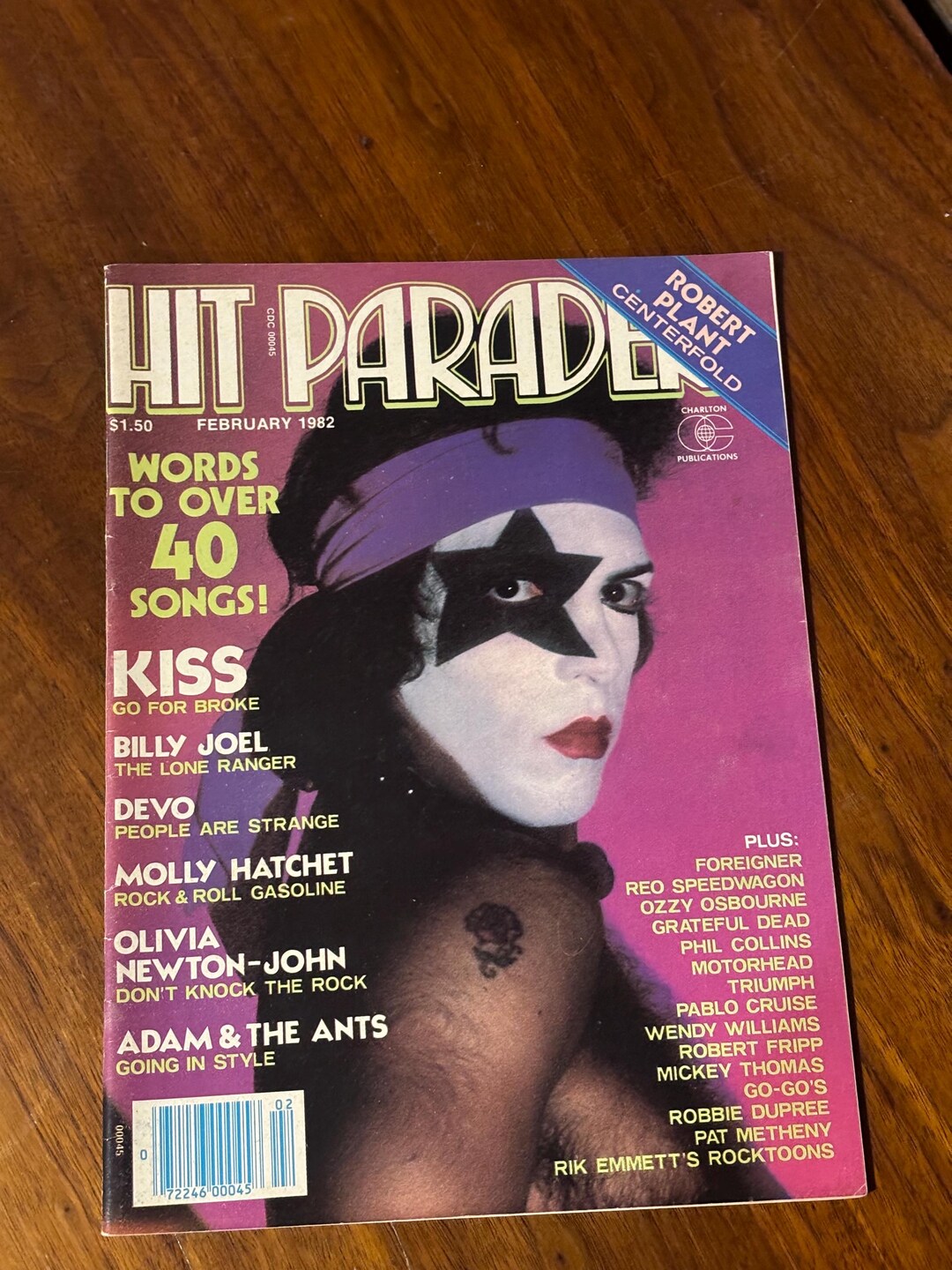 Hit Parader February 1982 Magazine With KISS, Devo, Robert Plant and ...