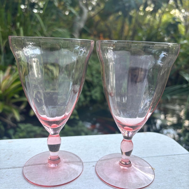Pink Glassware - Etsy