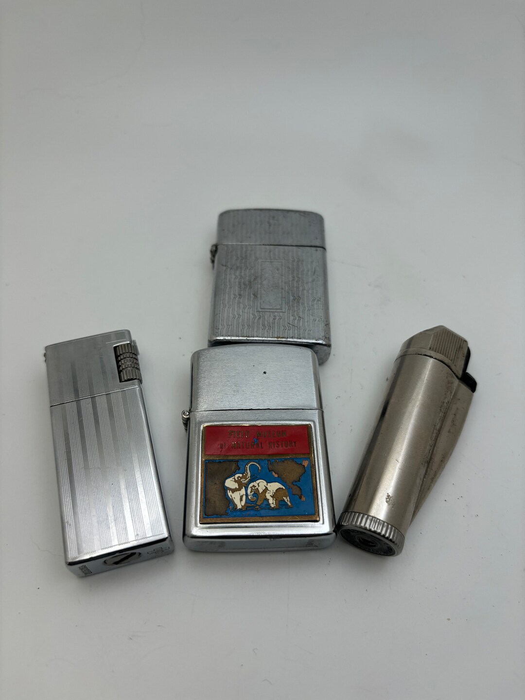 Vintage Set of 4 Non-working Lighters. Vintage Silver Lighters Rogers ...