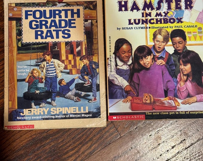 Fourth Grade Rats and There's A Hamster in My Lunch Box Vintage 1990s ...
