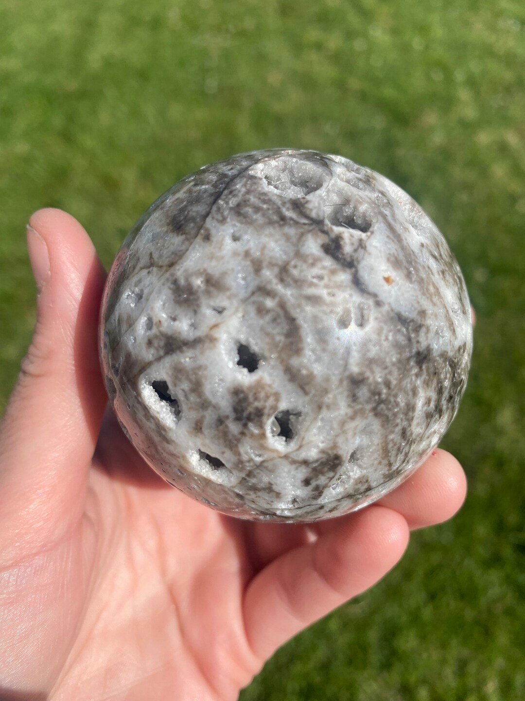 Sphalerite Druzy Crystal Sphere. Natural Druzy Sphalerite Crystal ...