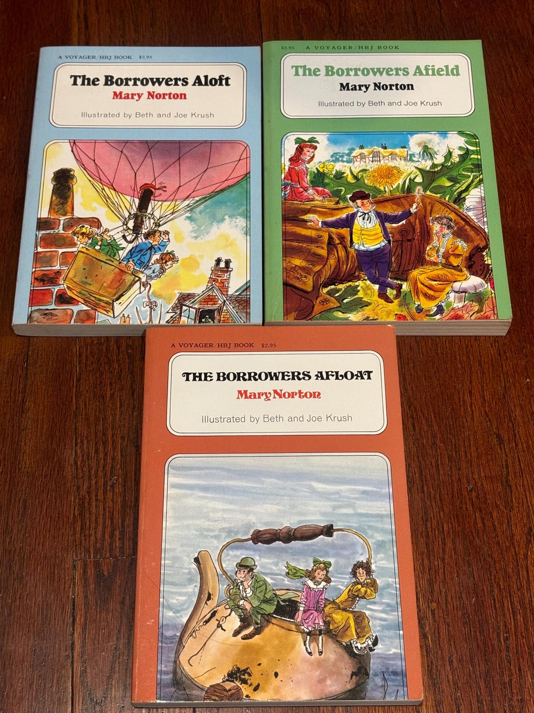 Vintage the Borrowers 3PC Book Set Afield, Afloat and Aloft Paperback ...
