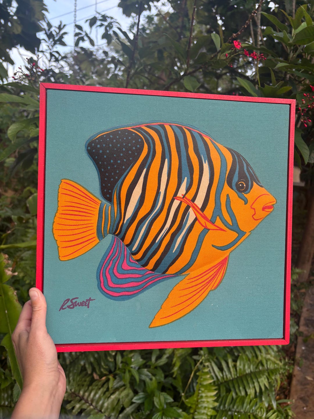 1990s Angelfish 3D Wall Art by Richard Sweet Design, Signed Framed ...