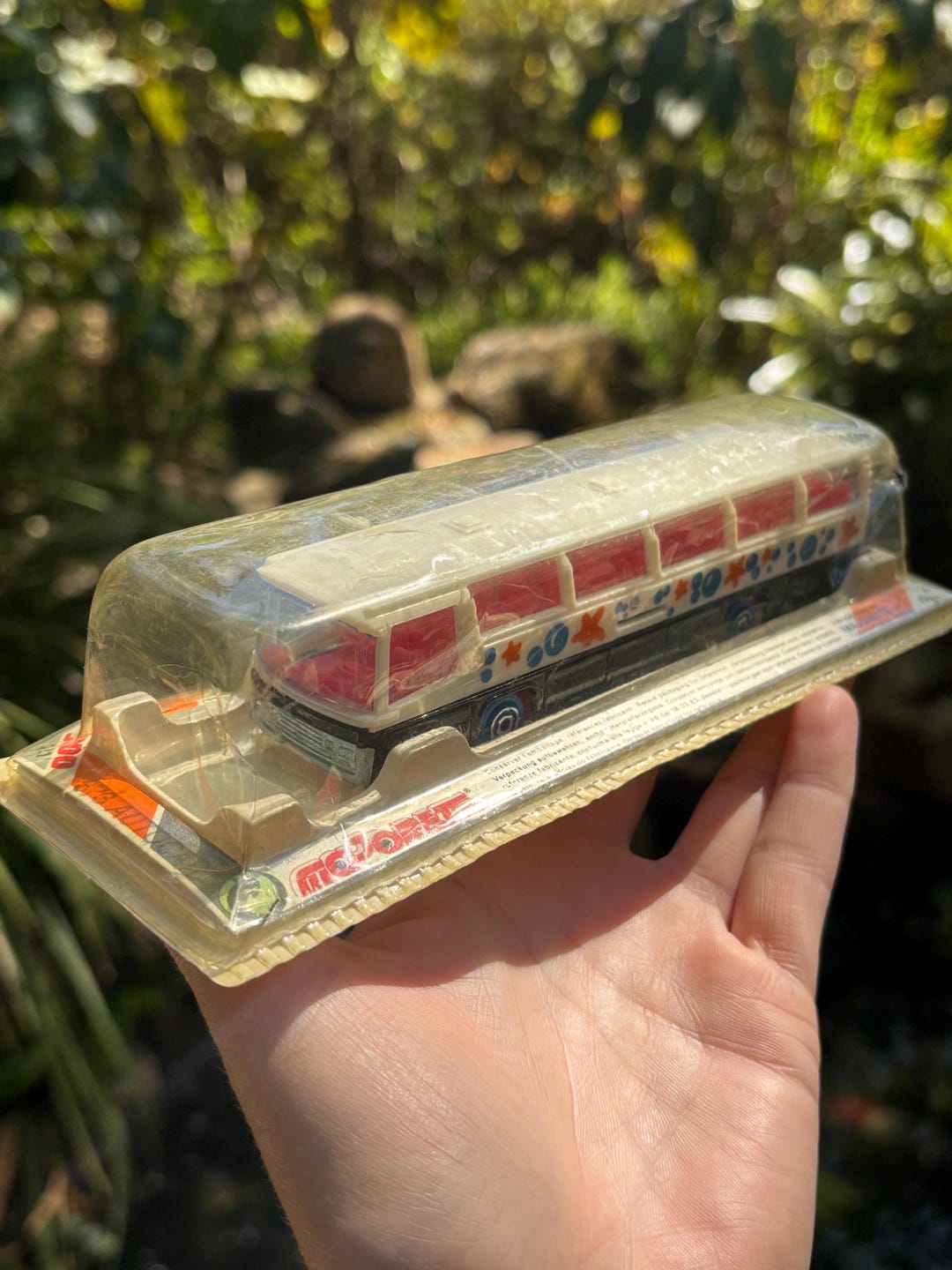 Vintage Stars and Bubbles French Bus From Majorette Toys Model No 373 ...