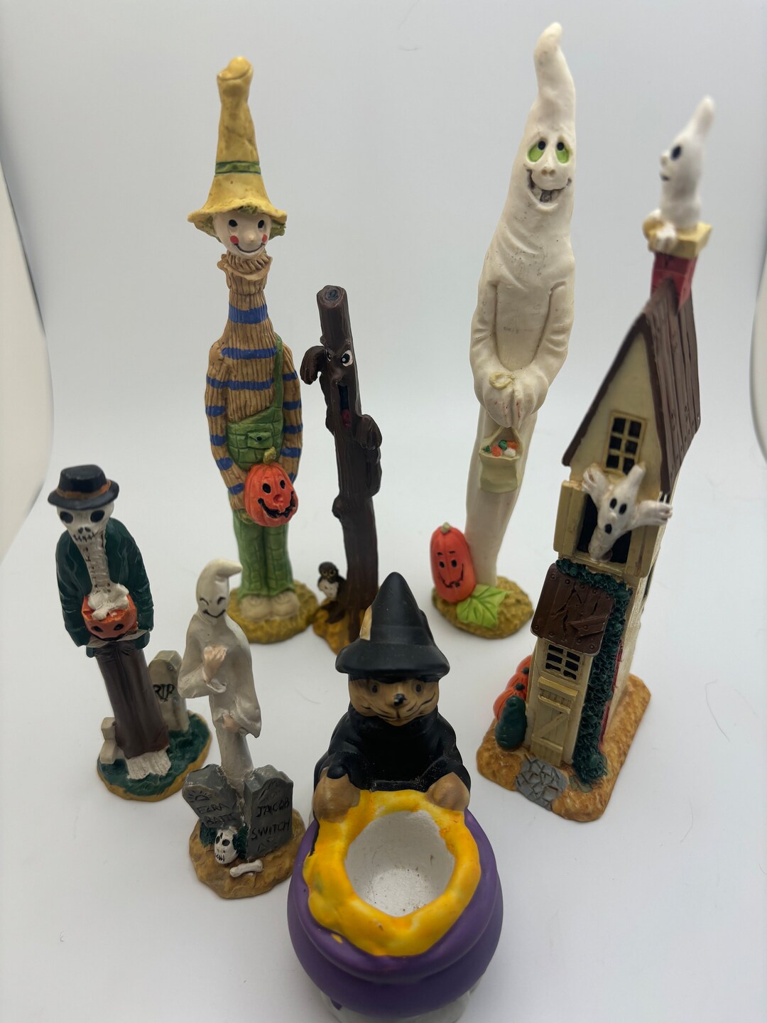 Halloween Figures No Name Skinny Ghouls Set. Vintage 2000s Halloween ...