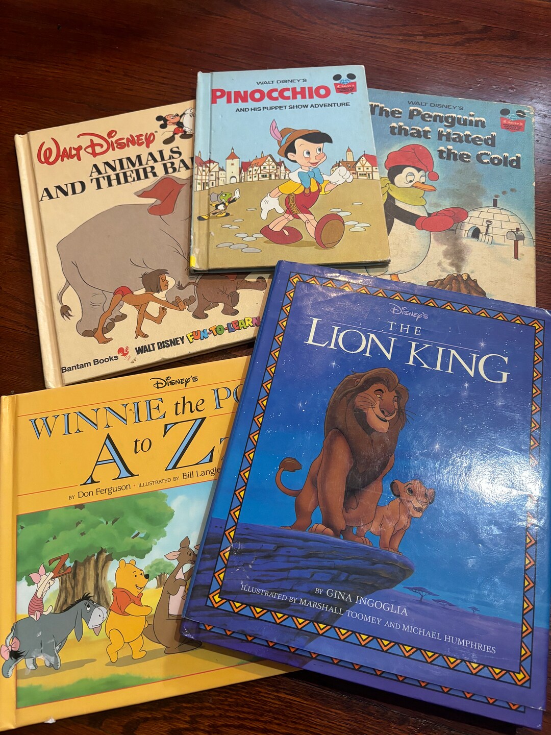 Vintage Disney Hardcover Books. Set of 5 Disney Books From Different ...