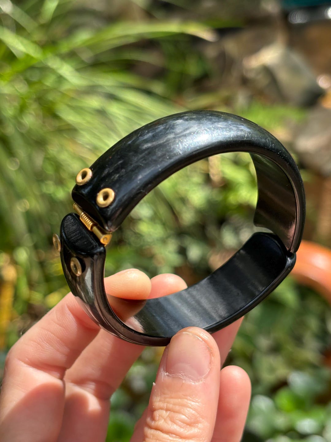 1940s Era Bakelite Black Clamper Cuff Bracelet - Etsy