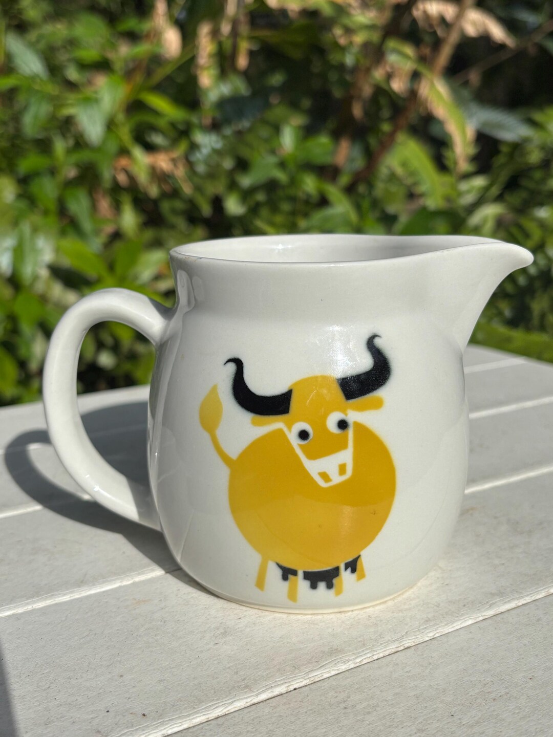 1950s Arabia of Finland Yellow Ox Pitcher Designed by Anja Juurikkala ...