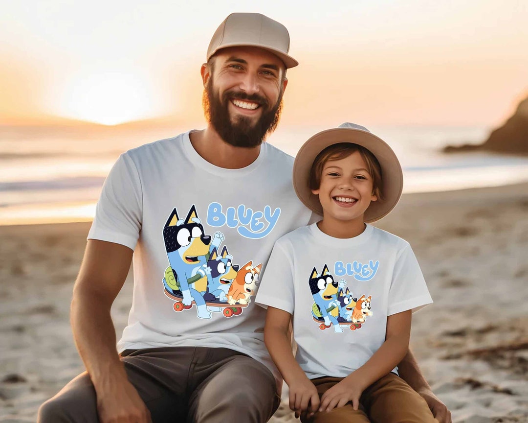 Cute Bluey Play With Dad Shirt Bluey Bingo and Dad Shirt - Etsy