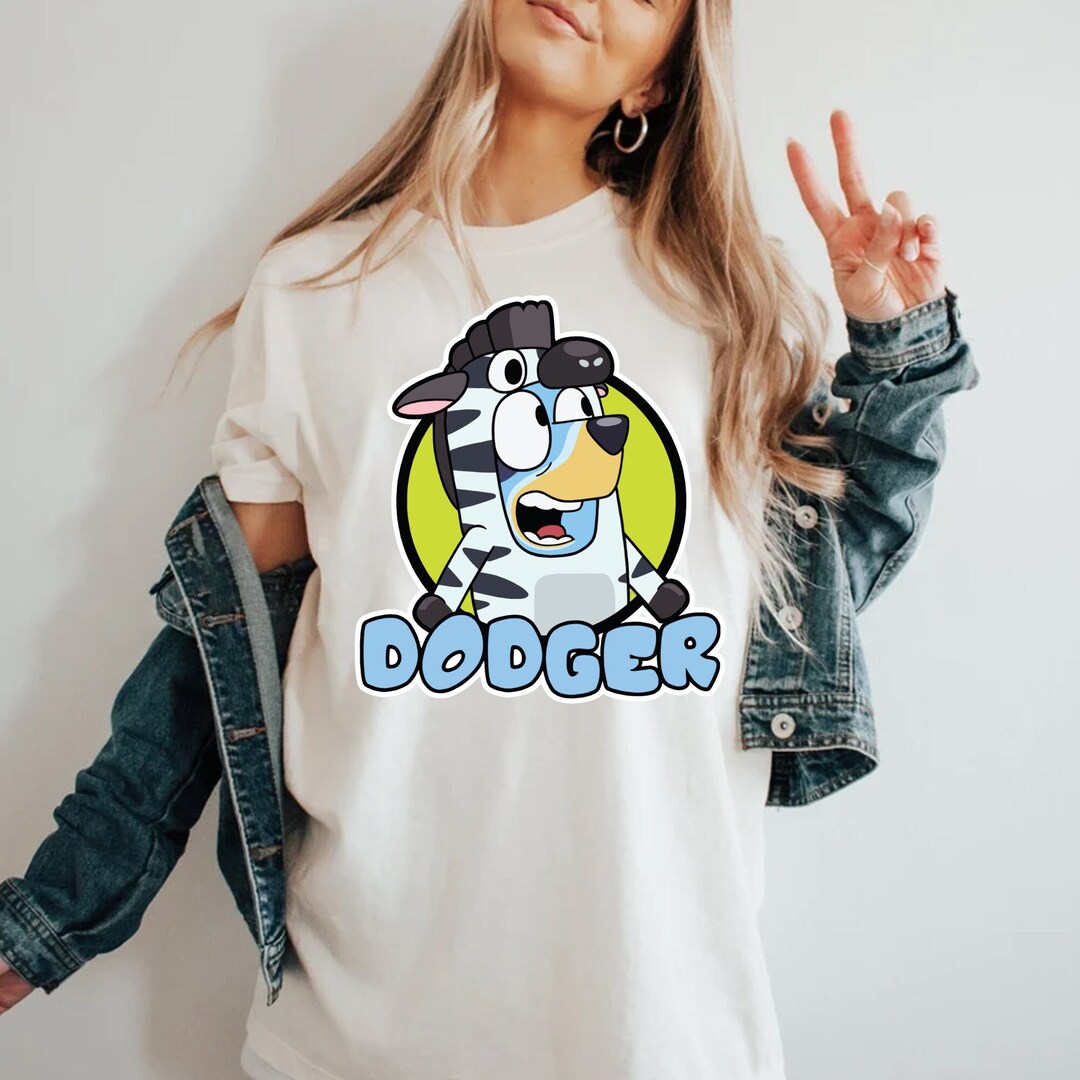 Bluey Zebra Shirt Dodger Shirt Bluey Cosplay Shirt Cute - Etsy