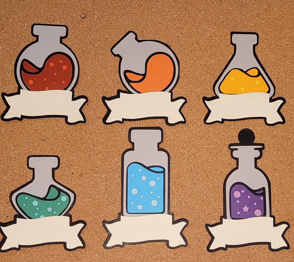 Potions Door Decorations Fully Assembled Set of 6 College Dorm or ...