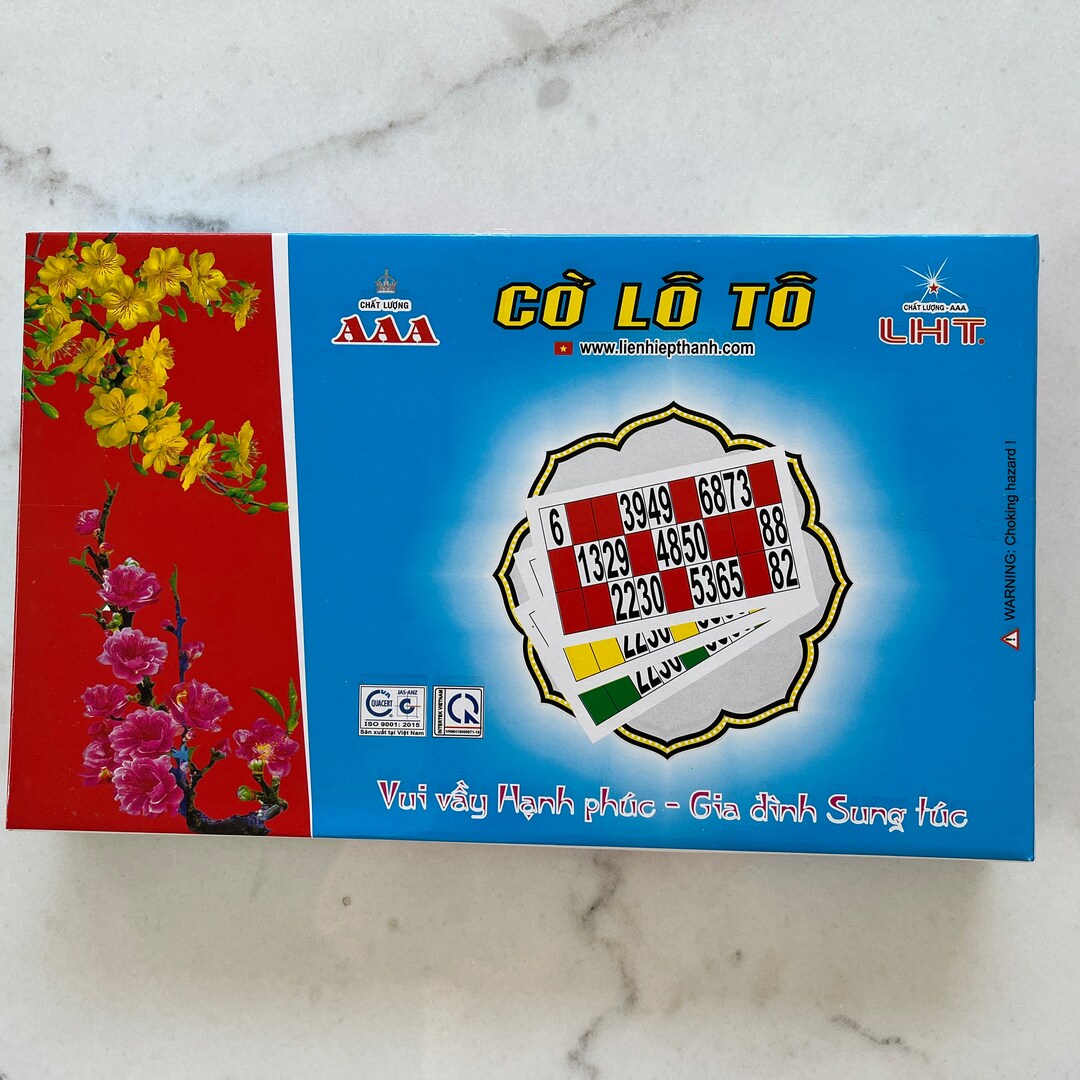 Bingo Game Vietnamese Lotto Game Bo Tro Choi Cao Cap Lotto - Etsy