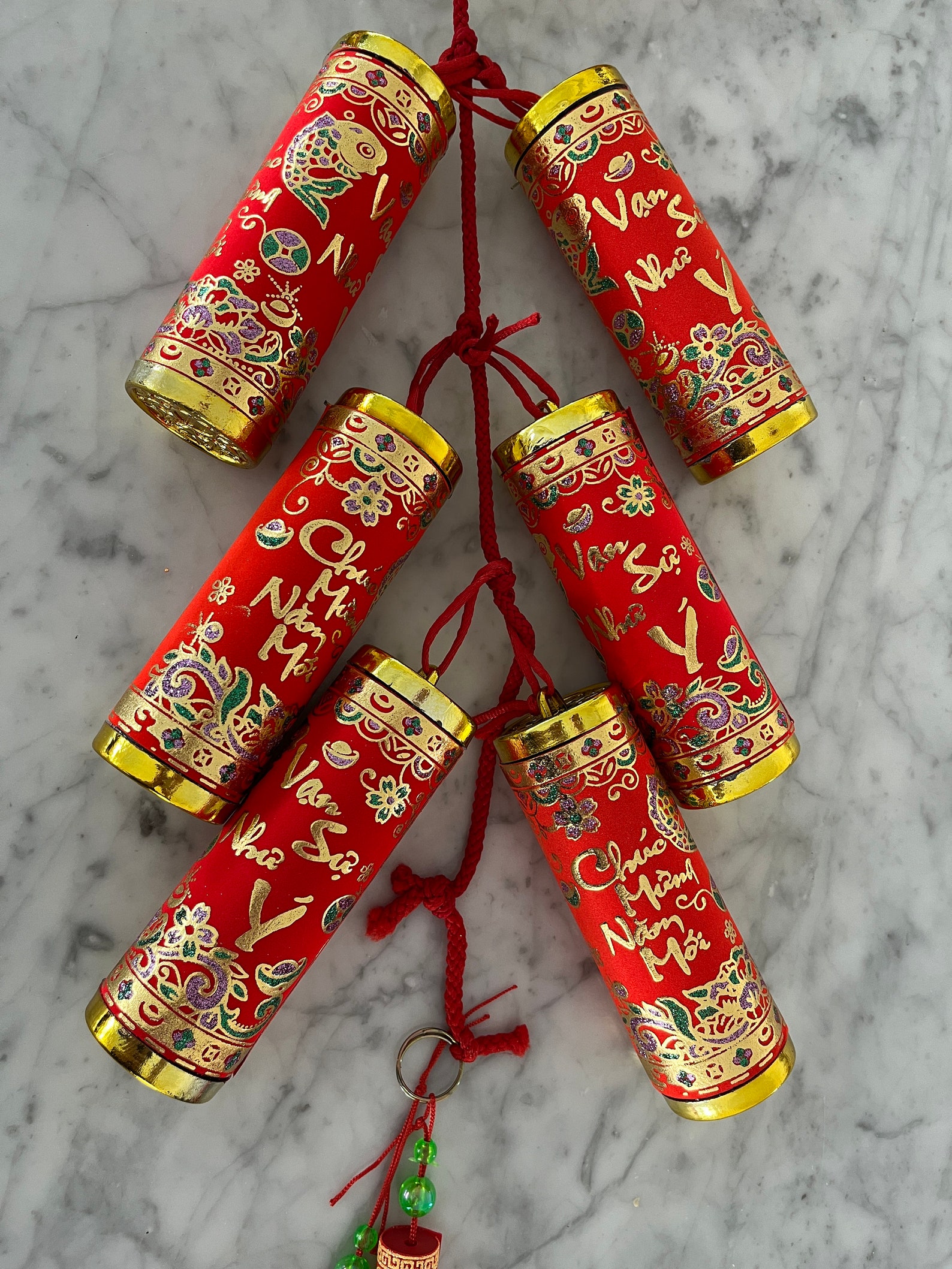 Vietnamese Artificial Firecrackers New Year Decorations Firecrackers ...