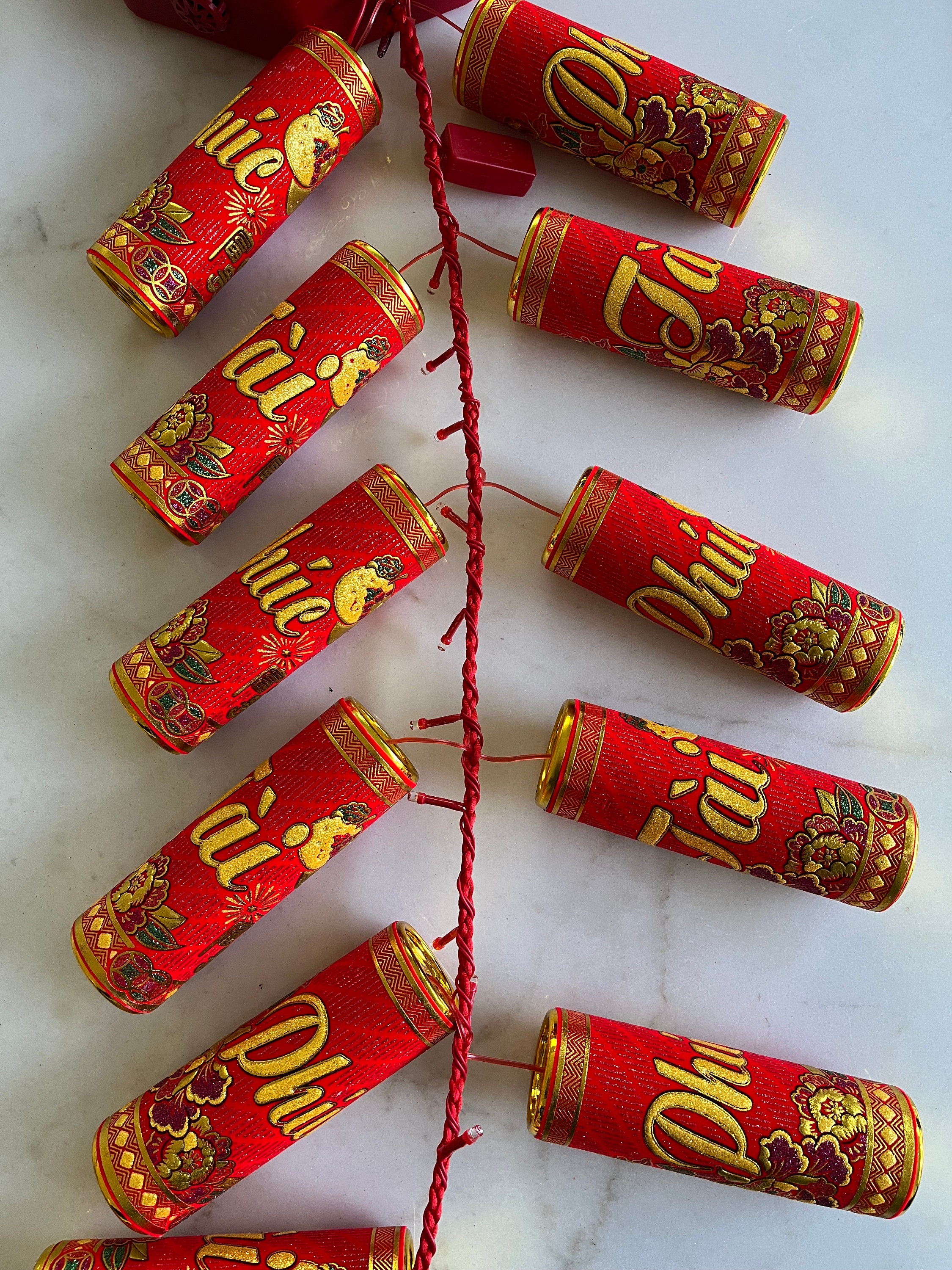 Vietnamese Tet New Yeardecoration Vietnamese Artificial Firecrackers ...