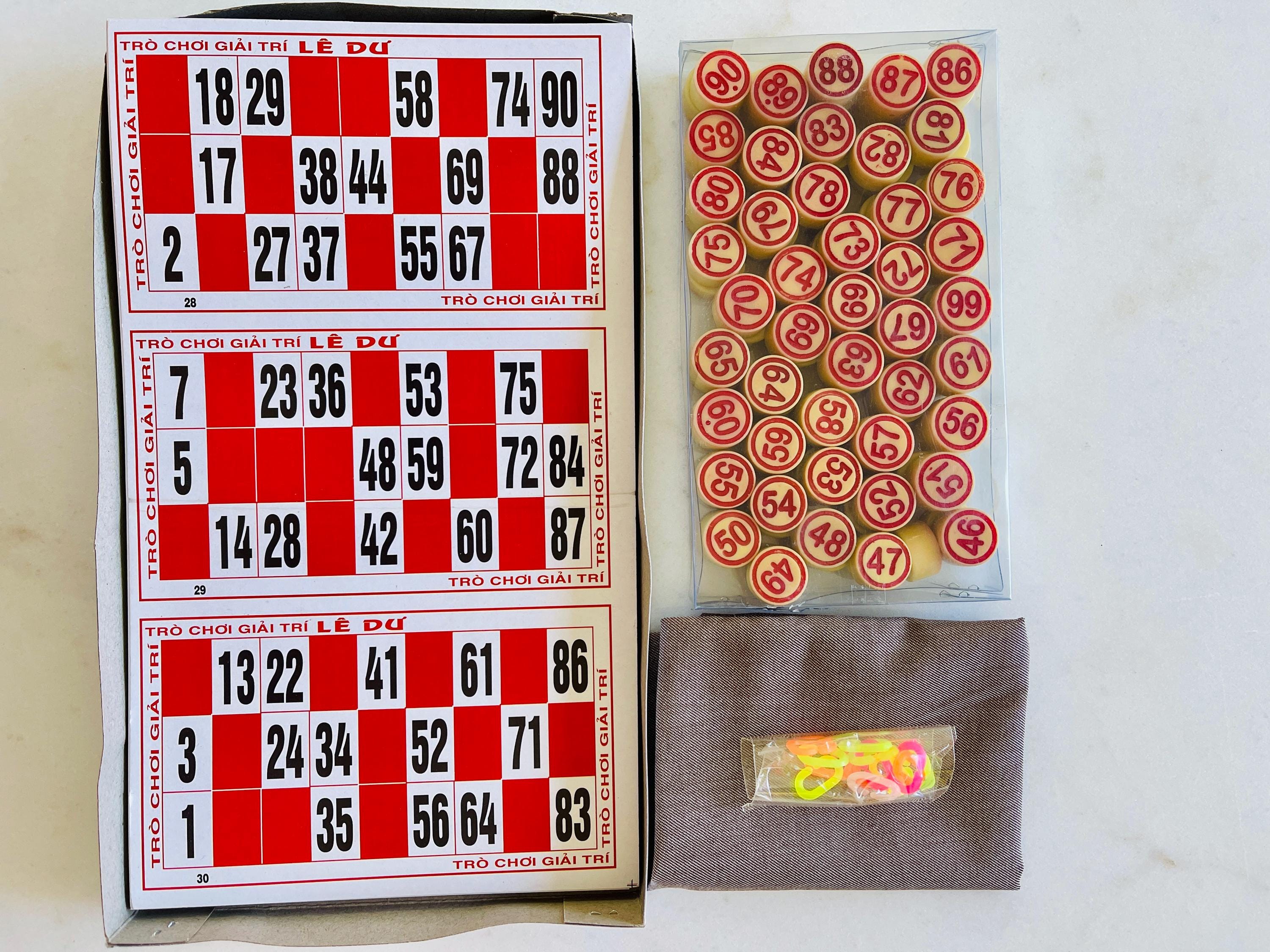 Vietnamese Bingo Lotto Game: Wood Crate Set - Etsy