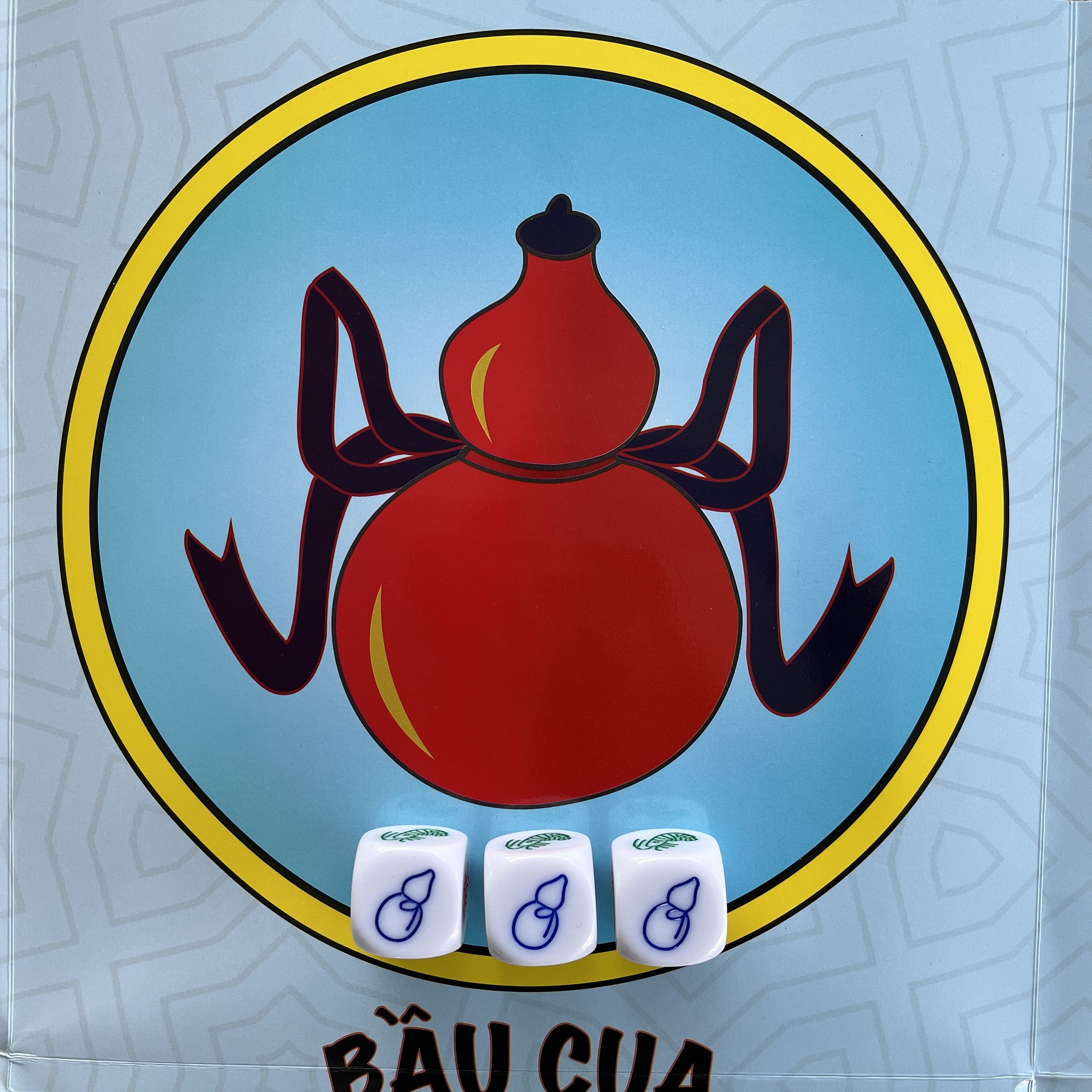 Gourd crab shrimp fish Game With A Dice Shaker Vietnamese Bau Cua Ca gourd-crab-shrimp-fish-game-with-a-dice-shaker-vietnamese-bau-cua-ca
