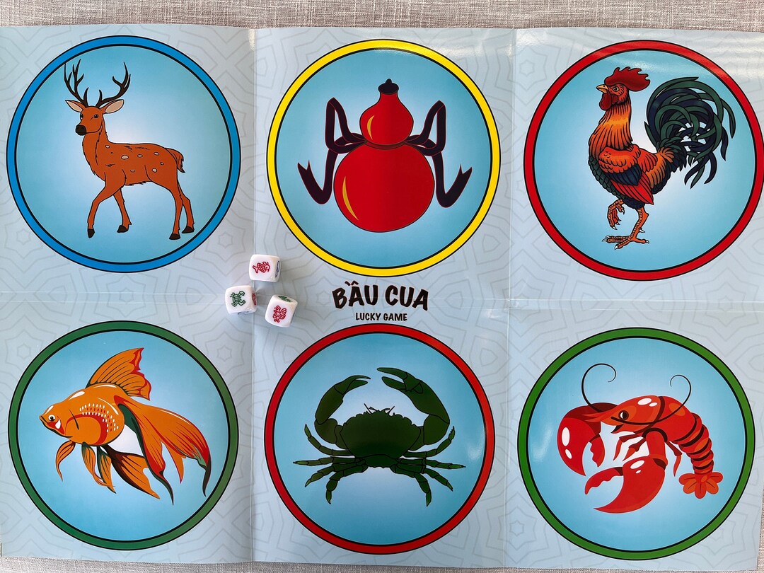 Gourd-crab-shrimp-fish Game Vietnamese Bau Cua Ca Cop Lucky Game Klah ...