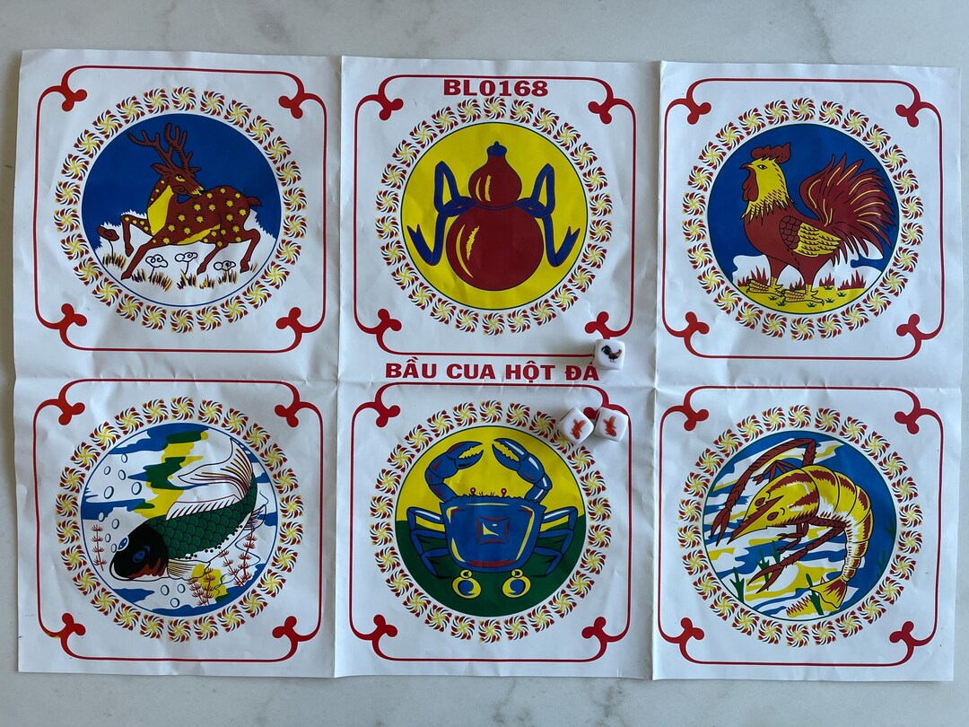 Gourd-crab-shrimp-fish Game - Vietnamese Bau Cua Ca Cop- Lucky Game ...
