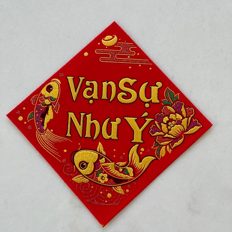 Red Velvet Tet Stickers: Vietnamese New Year Decor - Etsy