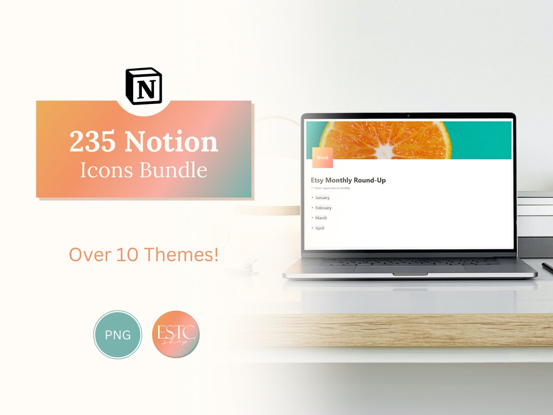 Notion Icon Pack | 235 Notion Digital Icons | Finance Notes Business ...