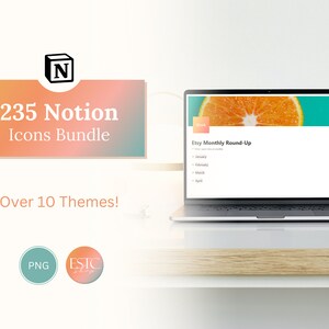 Notion Icon Pack | 235 Notion Digital Icons | Finance Notes Business ...
