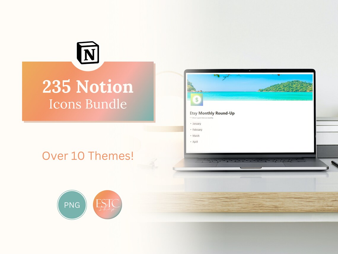 Notion Icon Pack | 235 Notion Digital Icons | Finance Notes Business ...