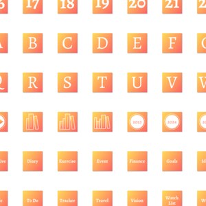 Notion Icon Pack | 235 Notion Digital Icons | Finance Notes Business ...